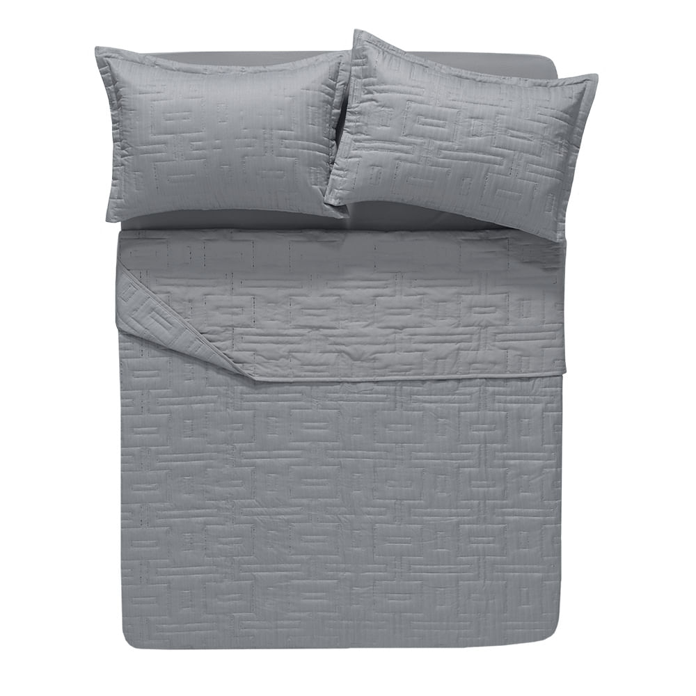 Jogo de Colcha King Altenburg Toque Acetinado Ultrawave Fio Tinto England