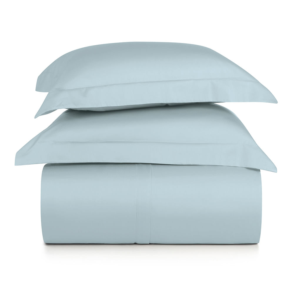 Jogo de Duvet Queen 3 Peças Altenburg Algodão Lux 200 Fios Azul Etienne
