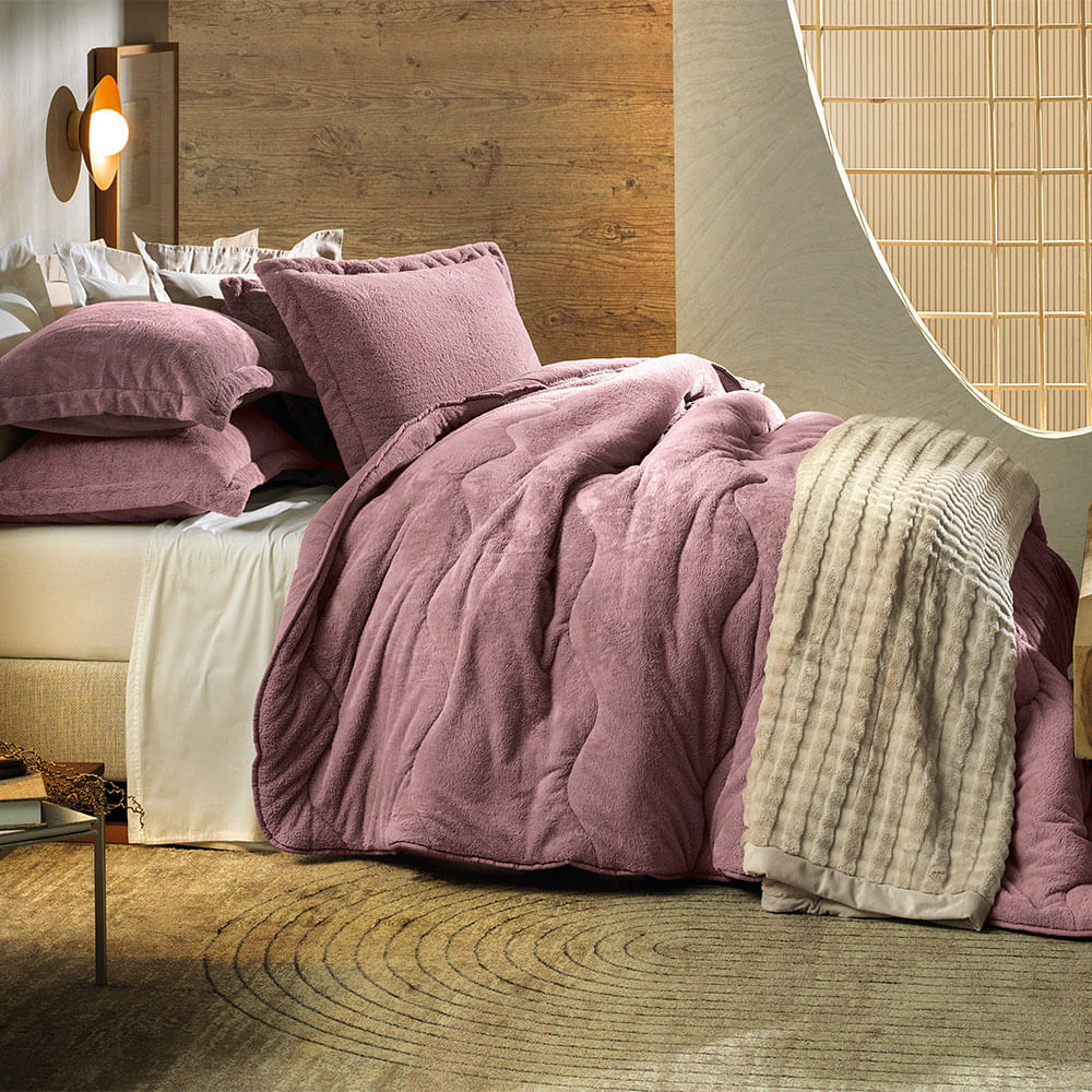 Edredom King Altenburg Blend Sense Velvet Rosa