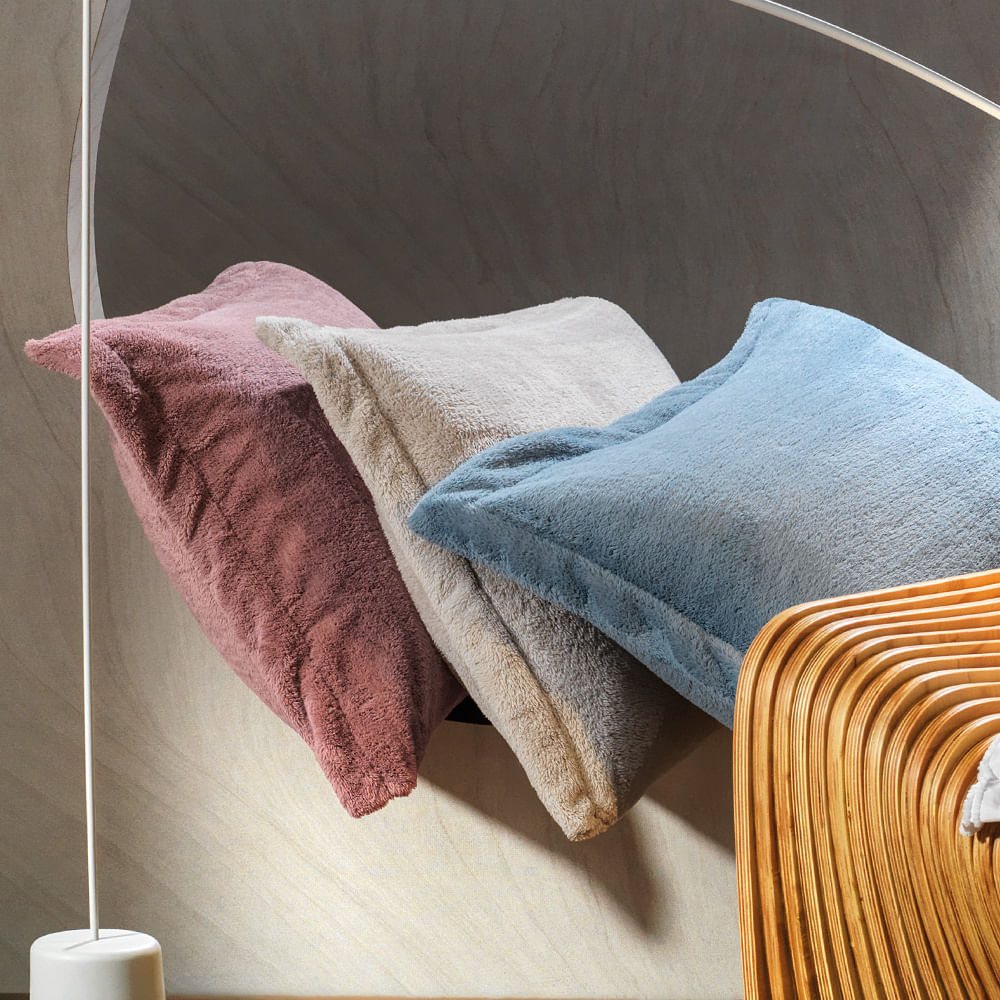 Fronha 50cm x 70cm Altenburg Blend Sense Velvet Cinza